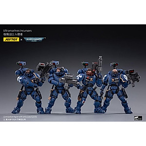 HUAXI DARK SOURCE(HAINAN)TECH JOYTOY Warhammer 40K ULTRAMARINES INCURSORS 1/18 FIG, Multicolor