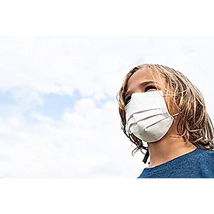 United Sewing Automation MADE IN USA - Disposable Kids/Youth Face Masks - 3-ply - 50ct - White - Adjustable Fit