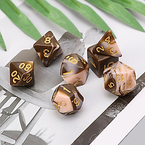 7pcs/Set Sided Dice D4 D6 D8 D10 D12 D20 for RPG Poly Game