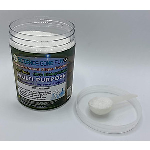 Science Educational Products - Superabsorbent Diaper Polymer 1 Lb Sodium Polyacrylate - One Pound of the Superabsorbent Polymer Model: