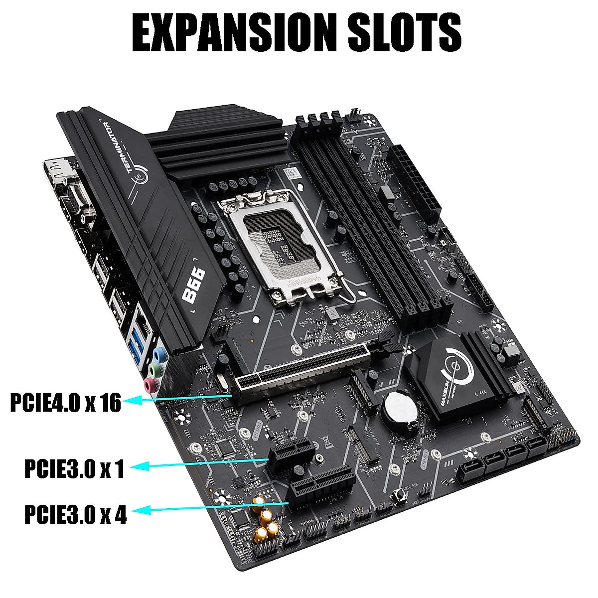 MAXSUN Terminator B660 LGA 1700(Intel 12th Gen) mATX Motherboard (PCIe 4.0, DDR4,3xM.2 Slots, 2.5Gb LAN, DP, 2 x HDMI, VGA, Rear USB 3.2 Gen 1, Front USB 3.2 Gen 2 Type-C)