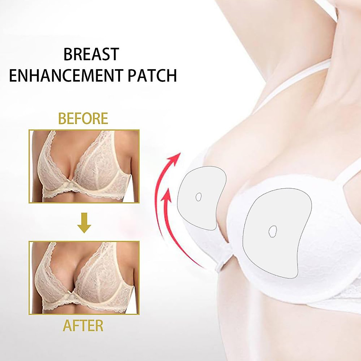 Dyceco Breast Enhancement Patch, 2023 New Breast Enhancement Patches, Natural Breast Nourishing Firming Patch for Women Breast Care (40pcs)