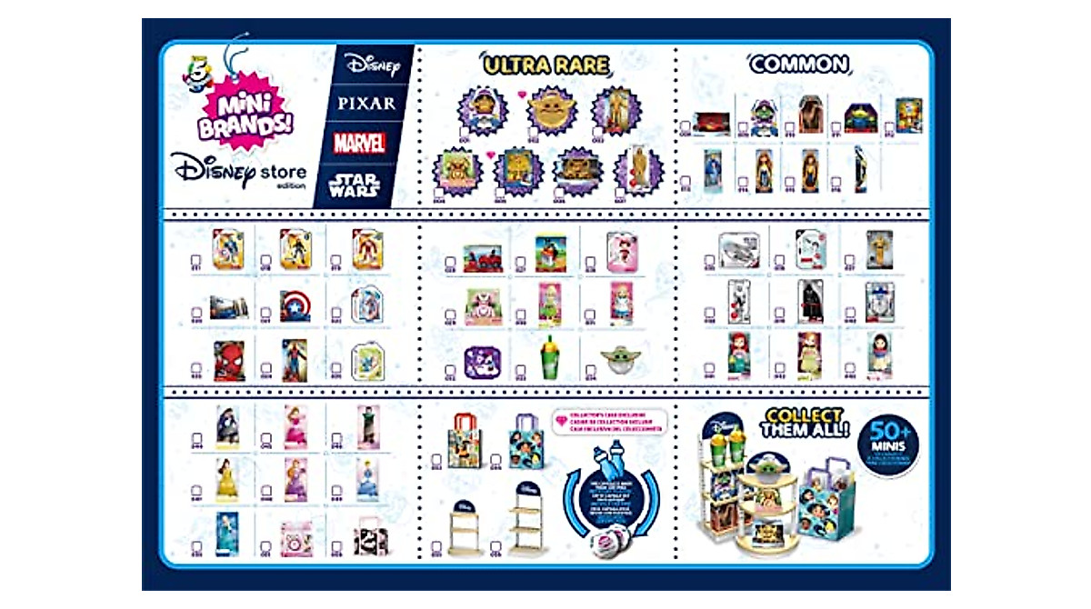 5 Surprise Disney Toy Store Playset - Collect & Display Minis