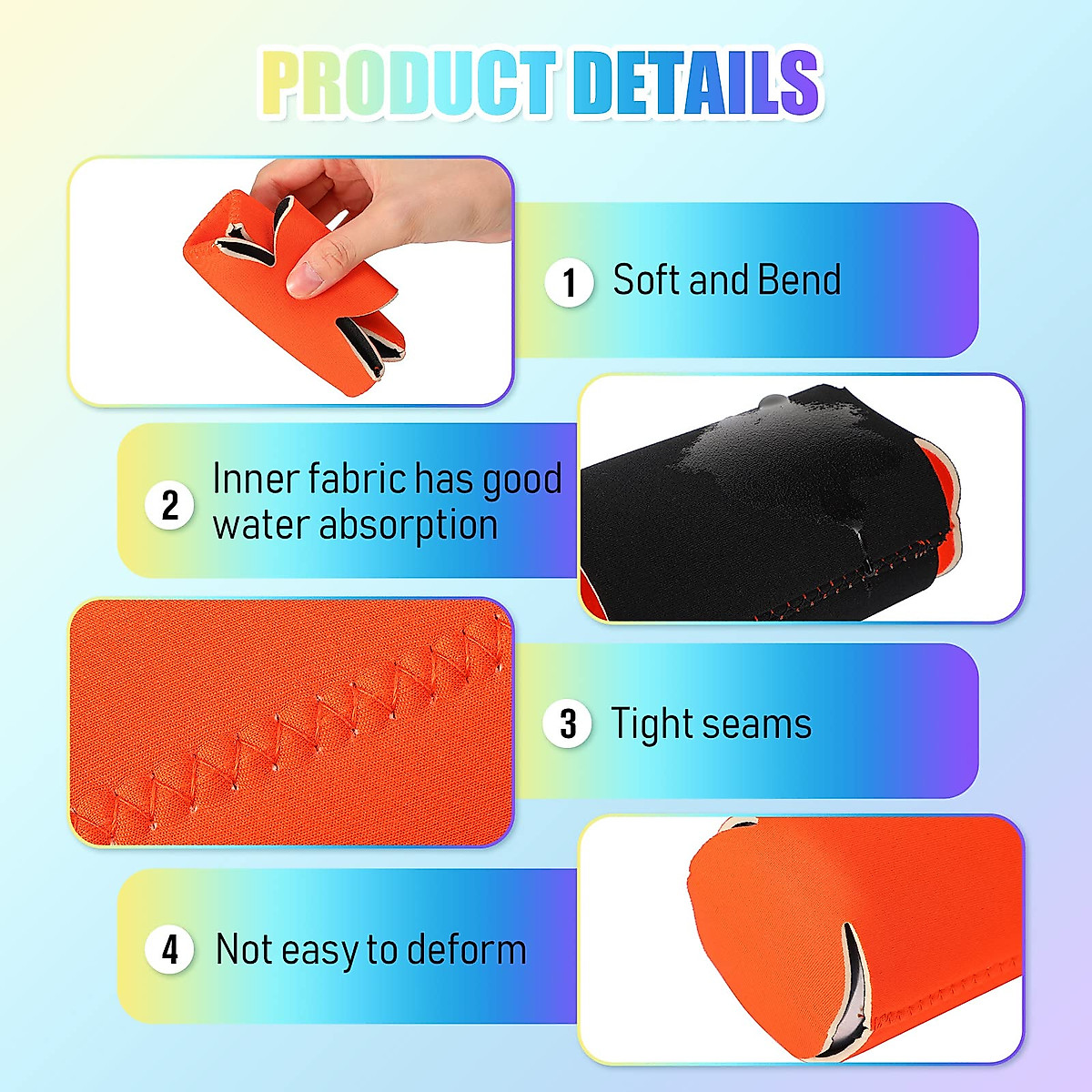 100 Pack Blank Beer Can Cooler Sleeves Soft Insulated Reusable Drink Cooler Bulk Collapsible Sublimation Can Cooler Sleeves for Wedding Party Supplies, 15 Multicolor