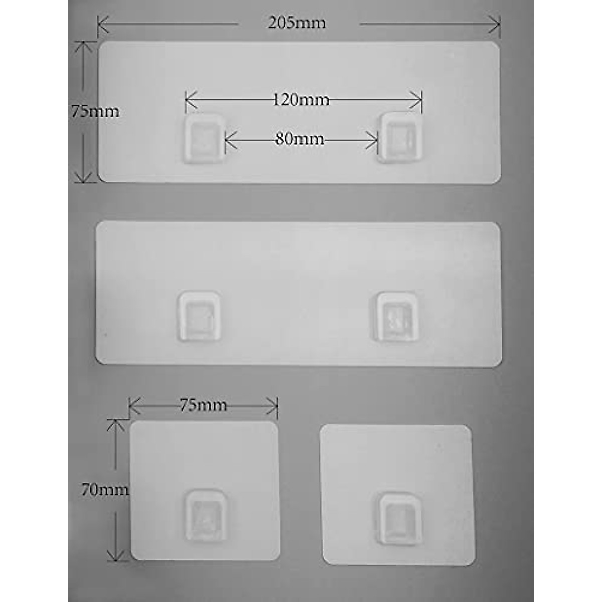 Improved Floating Shelves Sticker, Adhesive Wall Sticker, Plastic Sticker, 4pcs Set