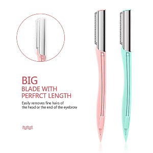 Eyebrow Razors Shavers, Facial Hair Trimmer for Women and Men, Multipurpose Exfoliating Eyebrow Shapers, 10PCs