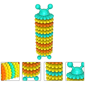balacoo Dog Teething Toy Teething Toys for Puppies squiz Toys Puppy Squeaky Toys Brain Toy Dog Molar bite Toy Dog Gum Cleaner pet Caterpillar Toy Puzzle Toy Dog Dental Toys chew Makeup TPR
