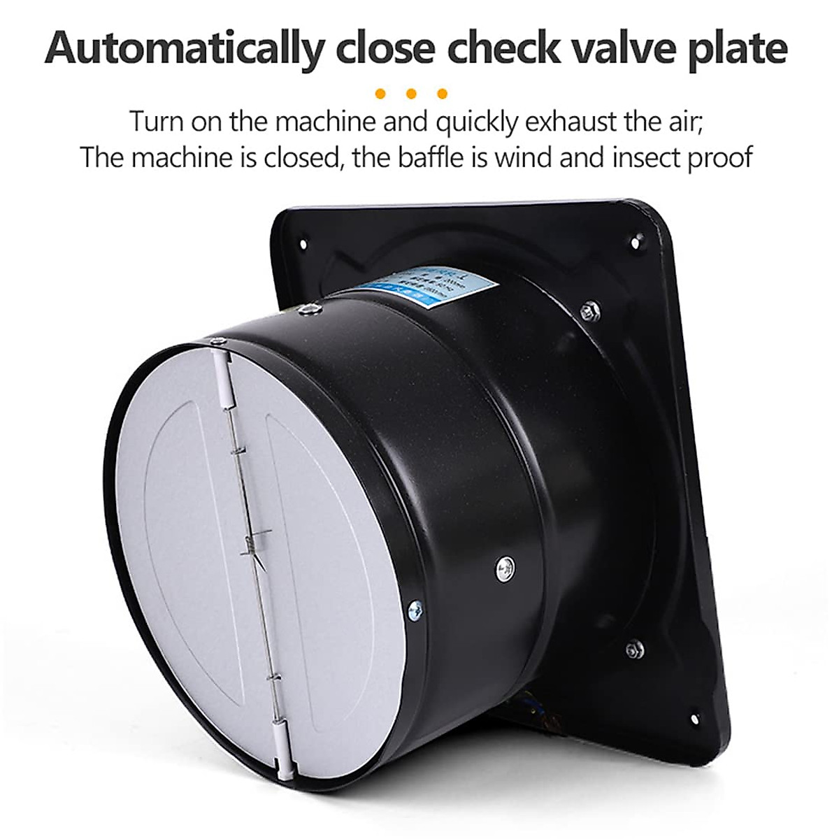 ACEDUROBLA 4 inch Exhaust Fan Metal Iron Ventilation Extractor, Silence with Anti-backflow Check Valve Window and Wall Mount Vent Fans for Home Office Kitchen Bathroom Grow Tent Garage