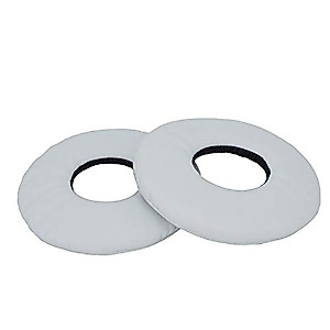 Krone Kalpasmos Replacement Earpads Compatible with Sony MDR-ZX310, Ear Cushion Compatible with Sony MDR-ZX330BT/DR-BT101/WH-CH500 and 70MM Round On-Ear Headphones(List Inside)(White)
