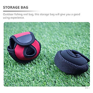 Gatuida Fishing Reel Bag Fishing Supply Fishing Reel Case Breathable Fishing Reel Pouch Line Spooling Machine Portable Fishing Reel Protector Water Proof Fishing Line Neoprene