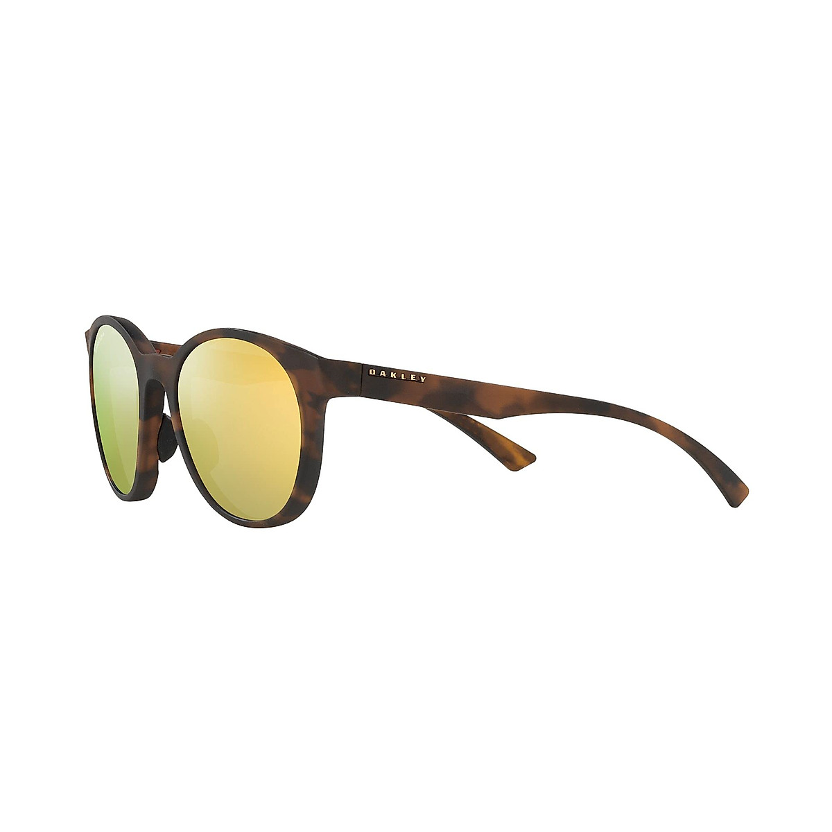 Oakley Women's OO9474 Spindrift Round Sunglasses, Matte Brown Tortoise/Prizm Rose Gold, 52 mm
