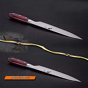 FANTECK Chef Knife 8 Inch Professional Damascus Chef Knife High Carbon 67 Layers VG-10 Damascus Knife Stainless Steel Ultra Sharp Blade Kitchen Meat Cutting Knife [Gift Box]-Ergonomic Rose Wood Handle