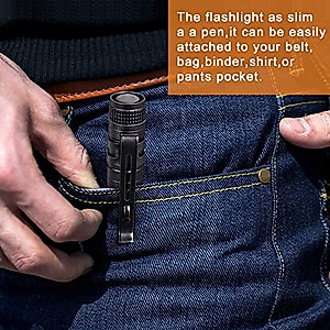 12 Pieces LED Pocket Pen Light Flashlight Small Mini Flashlight Handheld Pen Lights Penlight with Clip for Camping, Outdoor, Emergency