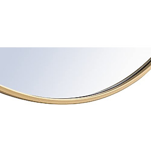 Living District Elegant Decor MR4045BR Eternity Mirror, Brass