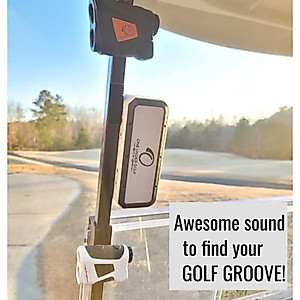 One Under GX40 Magnetic Wireless Speaker | Built in Magnet Locks onto cart Rail | Massive 40W Sound | IPX7 Waterproof,Shockproof,18 Hr Battery,100ft Range,Fast Type-C Charger-Gray