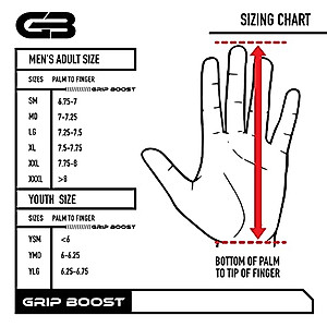 Grip Boost DNA Football Gloves with Engineered Grip - Adult Sizes (Small, Royal Blue)