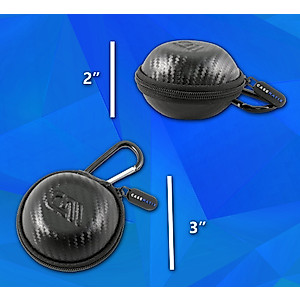 CASEMATIX Clip-on Phone Microphones Travel Case Compatible with Zoom iQ7, iQ6, Mounted Zoom XYH5 Stereo Microphone Capsule and More, Case Only