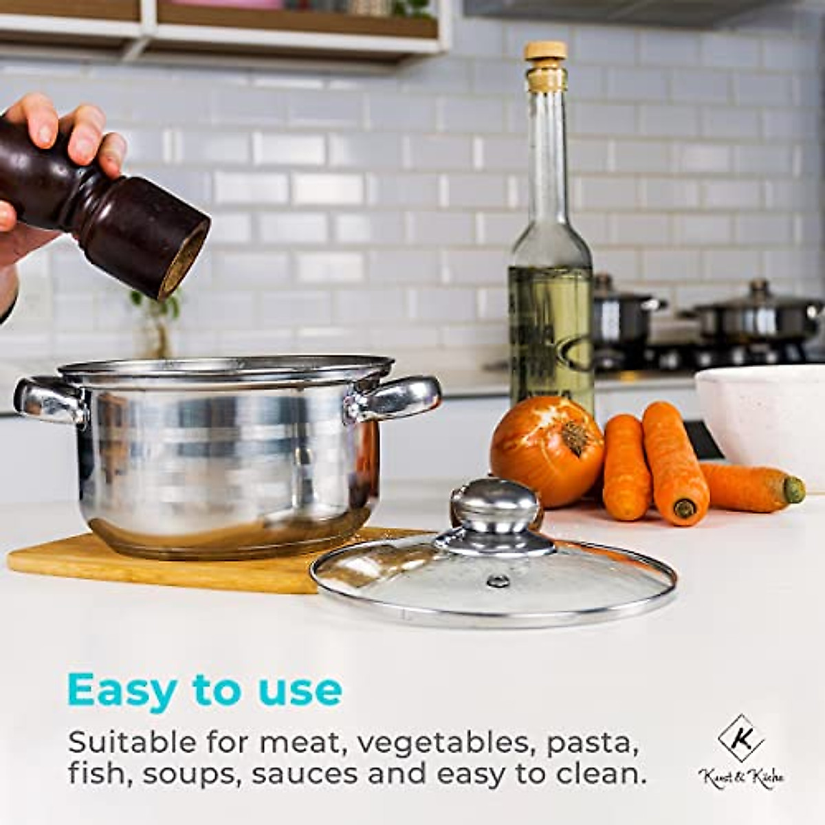 Kunst & Küche Constance Series 12 PCS Stainless Steel Pot Cookware Set Kitchen