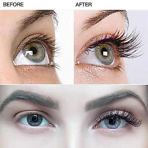 19pcs False Eyelashes Extension Practice Exercise Set, Professional Flat Mannequin Head Lip Makeup Eyelash Grafting Training Tool Kit for Makeup Practice Eye Lashes Graft White-with Glue