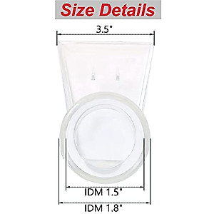 TunaMax Shop Vac Extractor Attachment with 1-1/4" & 1-7/8" Two Adapters for Upholstery & Carpet Cleaning and Car Detailing, Clear Nozzle Extraction Accessories for 1-9 Gallon Wet/dry Vacuum Cleaners