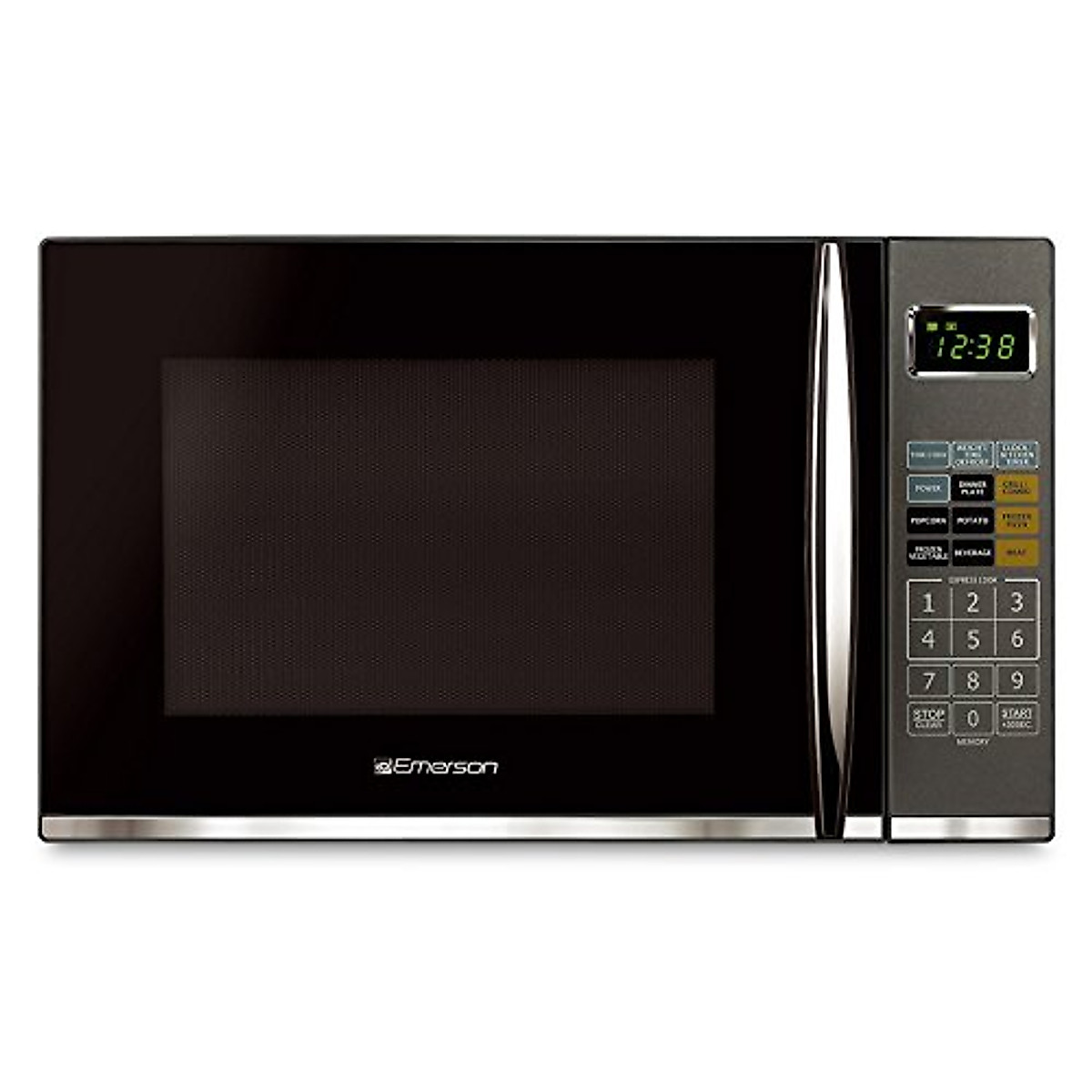 Emerson 1.2 CU. FT. 1100W Griller Microwave Oven with Touch Control, Stainless Steel, MWG9115SB
