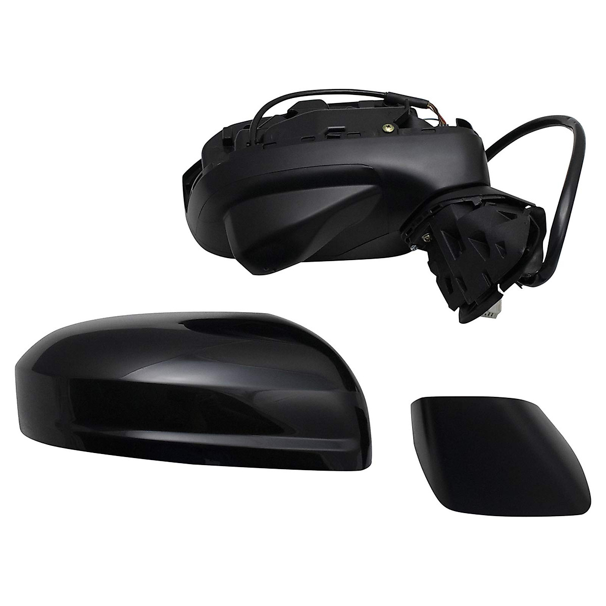 TRQ Mirror Power Heated Side View Camera Paint to Match RH Right Passenger Side for 2014-2015 Honda Civic Sedan