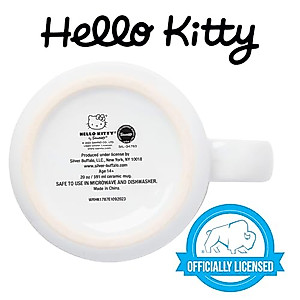 Silver Buffalo Sanrio Hello Kitty Leopard Outfit Ceramic Camper Mug, 20 Ounces