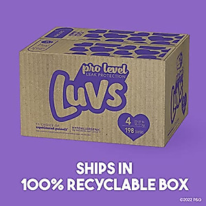 Luvs Pro Level Leak Protection Diapers Size 1 294 Count Economy Pack, Packaging May Vary