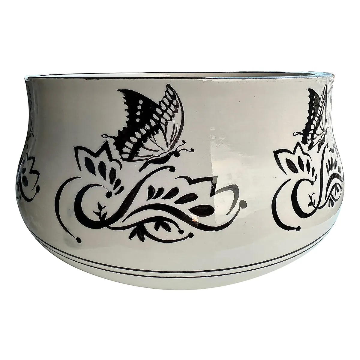 12" Bathroom Butterfly Vessel Sink, Ceramic Countertop Basin, 30 Cm Sink Bowl, Bath Vanity Sink, Bathroom Remodel, Lavatory, Kitchen Basin