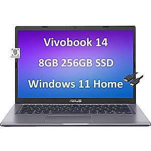 ASUS VivoBook S14 15.6" FHD (Intel Core i3-1115G4, 8GB RAM, 256GB SSD, UHD Graphics) Home & Education Laptop, Anti-Glare, Fingerprint, Wi-Fi, IST Cable, Type-C, Webcam, Win 11 Home, F415EA-AS31