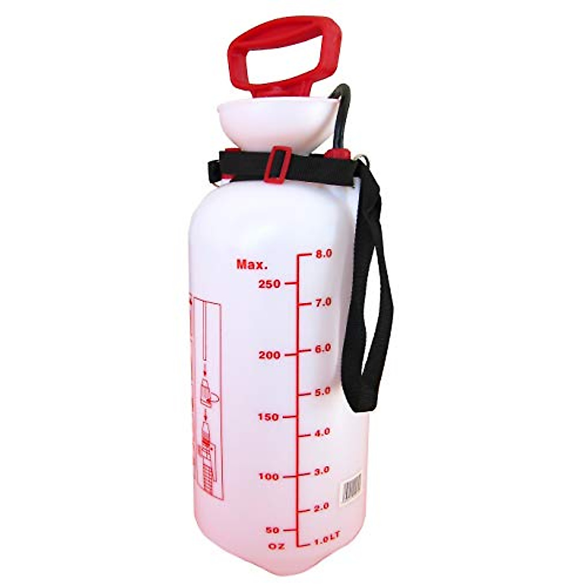 TABOR TOOLS 2.0 Gallon Lawn and Garden Pump Pressure with Pressure Relief Valve, Adjustable Shoulder Strap, and Adjustable Wand Nozzle (2.0 Gallon, Yellow Wand). N80A.