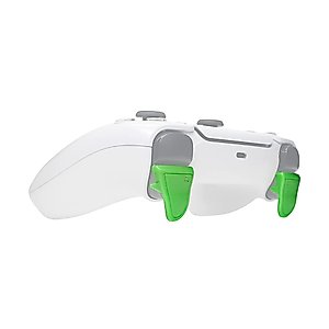 L2 R2 Trigger Buttons Extender Triggers Replacement Parts for PS5 Controller (Green)
