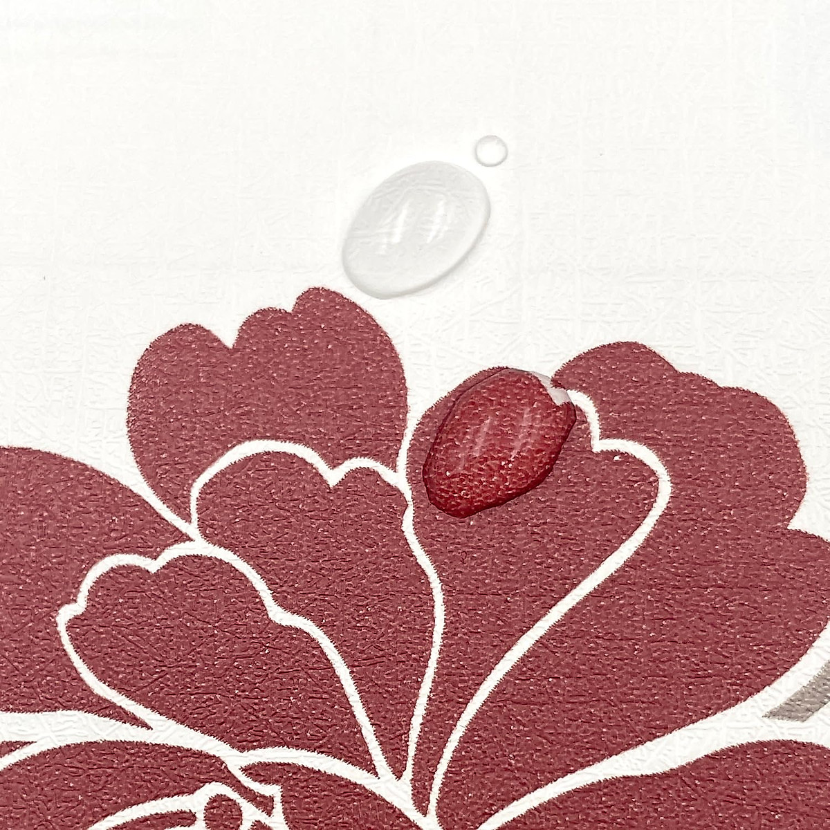 Yifely Red Peony Peel & Stick Shelf Liner Removable Furniture Protective Paper for Covering Media Storage TV Stand Closet 17.7 Inch by 13 Feet