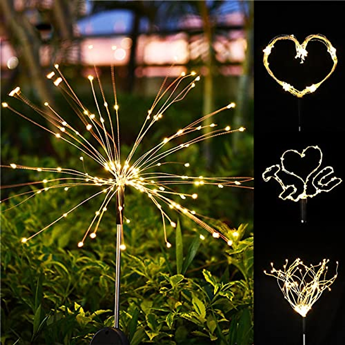 Christmas Lights,Solar Led Lights, Outdoor Lawn Fireworks Lighting, Waterproof Fairy Lights, Suitable for Home Garden Christmas Decor, 150Leds 50Strings