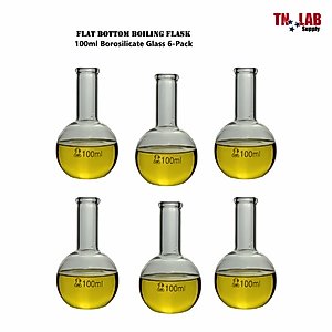 TN LAB Flat Bottom Boiling Flask 100ml 6-Pack (6)
