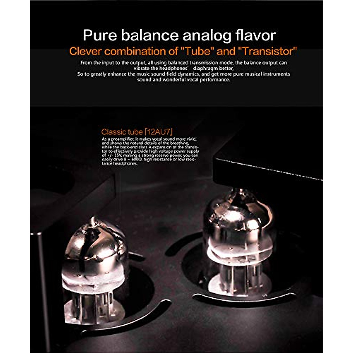 XDUOO TA-20 High Performance Balanced Tube Headphone Amplifier Power Amplifier (Black)