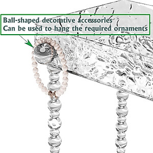 Bathroom Sink Organizer, 2 Tier Makeup Organiser, Vanity Organiser, Cosmetics Organiser Shelf, Vanity Trays for Bathroom Organizers and Storage for Cosmetics, Toiletries, Lotions, Perfumes, Clear