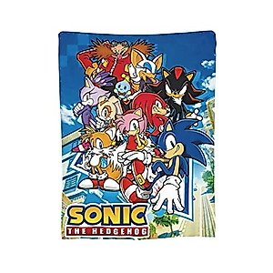 HUJIAN Cartoon Blanket Ultra-Soft Throw Blanket Air Conditioner Blanket Micro Fleece Blanket Light Weight Blanket for Bed Couch Living Room 50''X40''