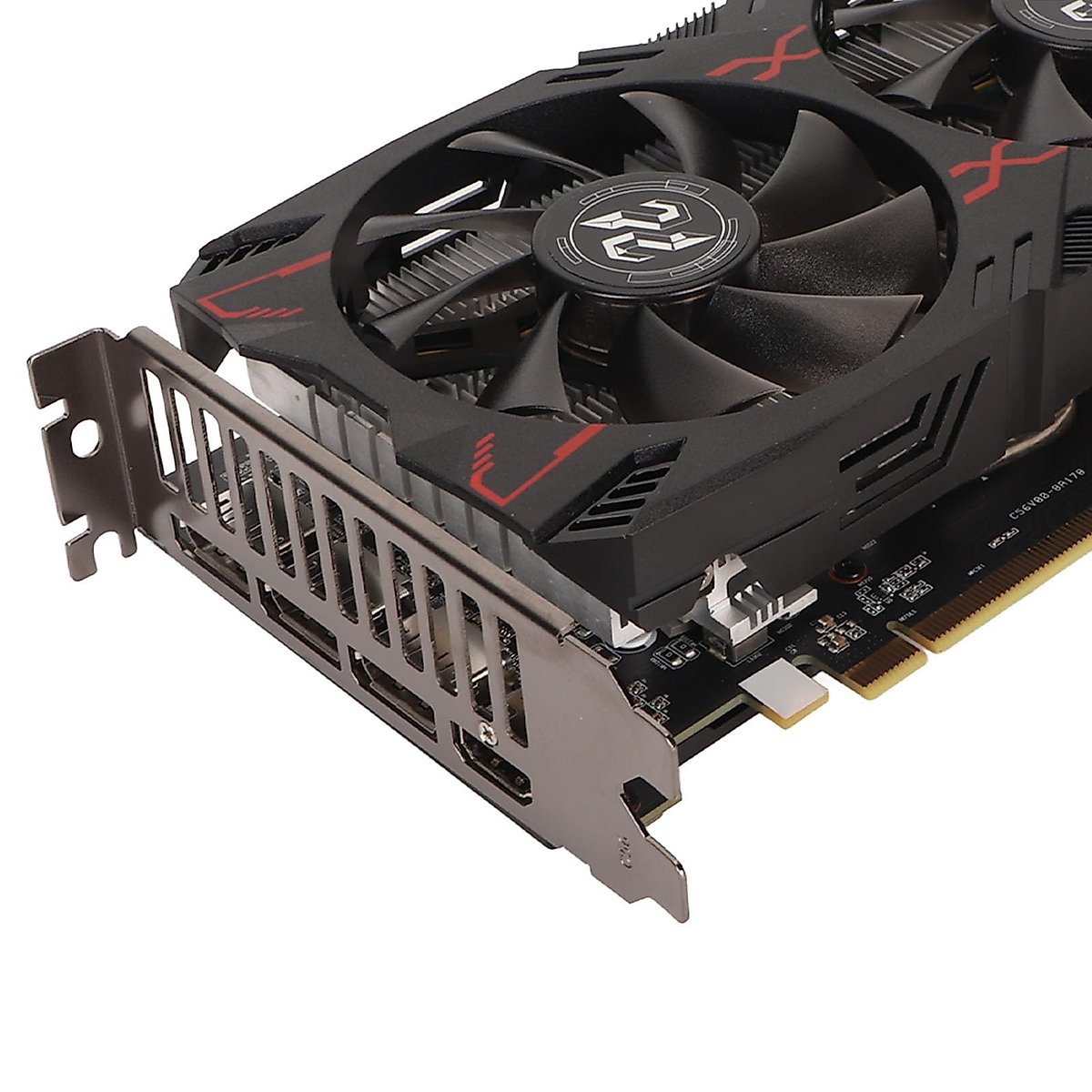 Dpofirs RX5500XT 8GB Graphics Card, 128bit GDDR6 Video Card for PC Gaming, HDMI, DP x 3, PCI Express 4.0 with Dual Fan for Office and Gaming Graphics Card