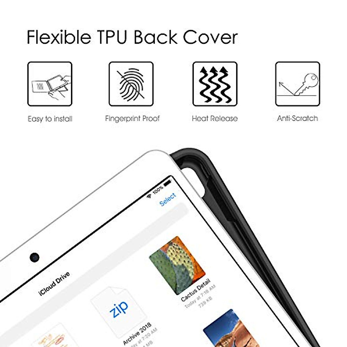 Fintie Keyboard Case w/Pencil Holder for iPad Air 3rd Gen 10.5" 2019 / iPad Pro 10.5" 2017 - SlimShell Soft TPU Back Protective Cover w/Magnetically Detachable Wireless Bluetooth Keyboard, Composition