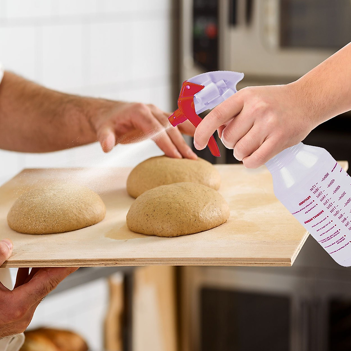 Duracare Plastic Heavy Duty Leak Free Trigger Spray Bottles with Adjustable Nozzle and Measurements - For All Purpose Cleaning Solutions, Plants, Mister, Household and Commercial Use (Set of 3, 24oz)