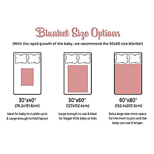 OLDCHI Woodland Personalized Baby Blanket for Girls with Name, Customized Pink Woodland Blanket for Newborn Girls, Blankets for Girls Personalized Woodland, Gift for Baby Nursery