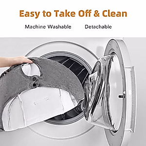 Baby Swing for Infants, Electric Portable Baby Swing for Newborn, Bluetooth Touch Screen/Remote Control Timing Function 5 Swing Speeds Baby Rocker Chair with Music Speaker 5 Point Harness Gray