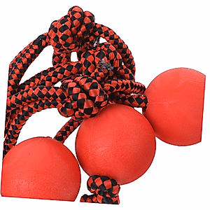 balacoo Training Pull Throw Toy 3pcs Dog Throwing Ball Rubber Ball on Rope Chuck It Stick Biting Rope for Fetch Ball Toy Dogs Fetch Toys Teething Toys for Puppies Chew The Ball