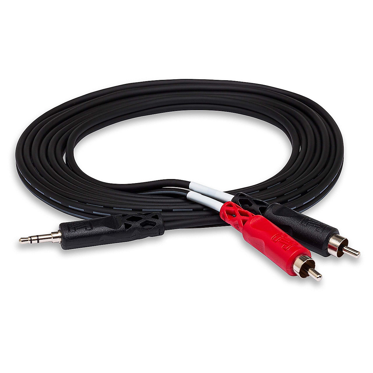 Hosa CMR-210 3.5 mm TRS to Dual RCA Stereo Breakout Cable, 10 Feet