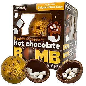 Double Hot Chocolate Hot Chocolate Melting Balls Pack of 6 with Mini Marshmallows Inside, 1.6 Ounce