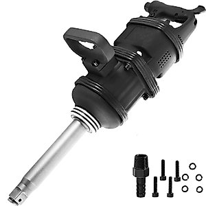 Mophorn 1 Inch Heavy Duty Pneumatic Impact Wrench 5800 Nm?4280ft.lbs? AIR Impact Wrench with 8Inch Extended Anvil Impact Wrench Gun Free speed 3200 rpm with 2 Sleeve