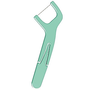 Amazon Brand - Solimo Mint Dental Flossers, 540 Count (6 Packs of 90)