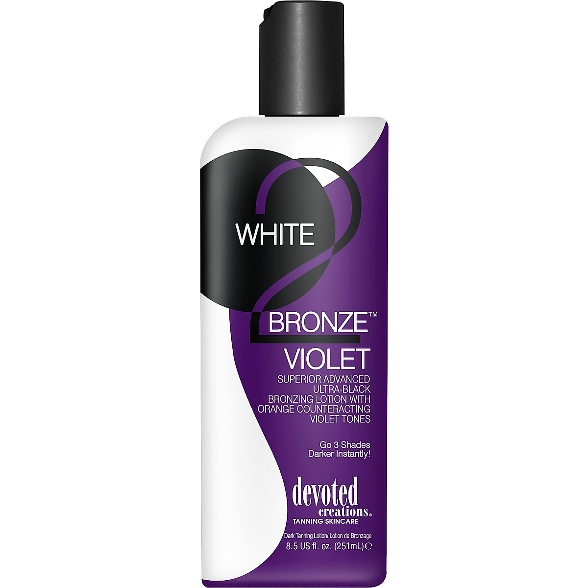 Devoted Creations WHITE 2 BRONZE VIOLET Black Bronzer - 8.5 oz.
