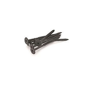 FastCap PowerHead Wood Screws with Large Flat Head - Self-Tapping Point - 2.5", #2 Square Drive, Black Oxide Finish, 150-Pack - 09966